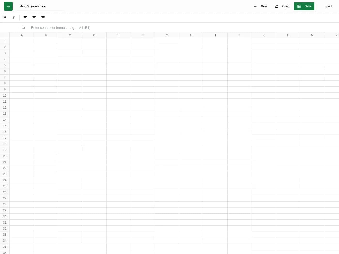 Excel Simple Site