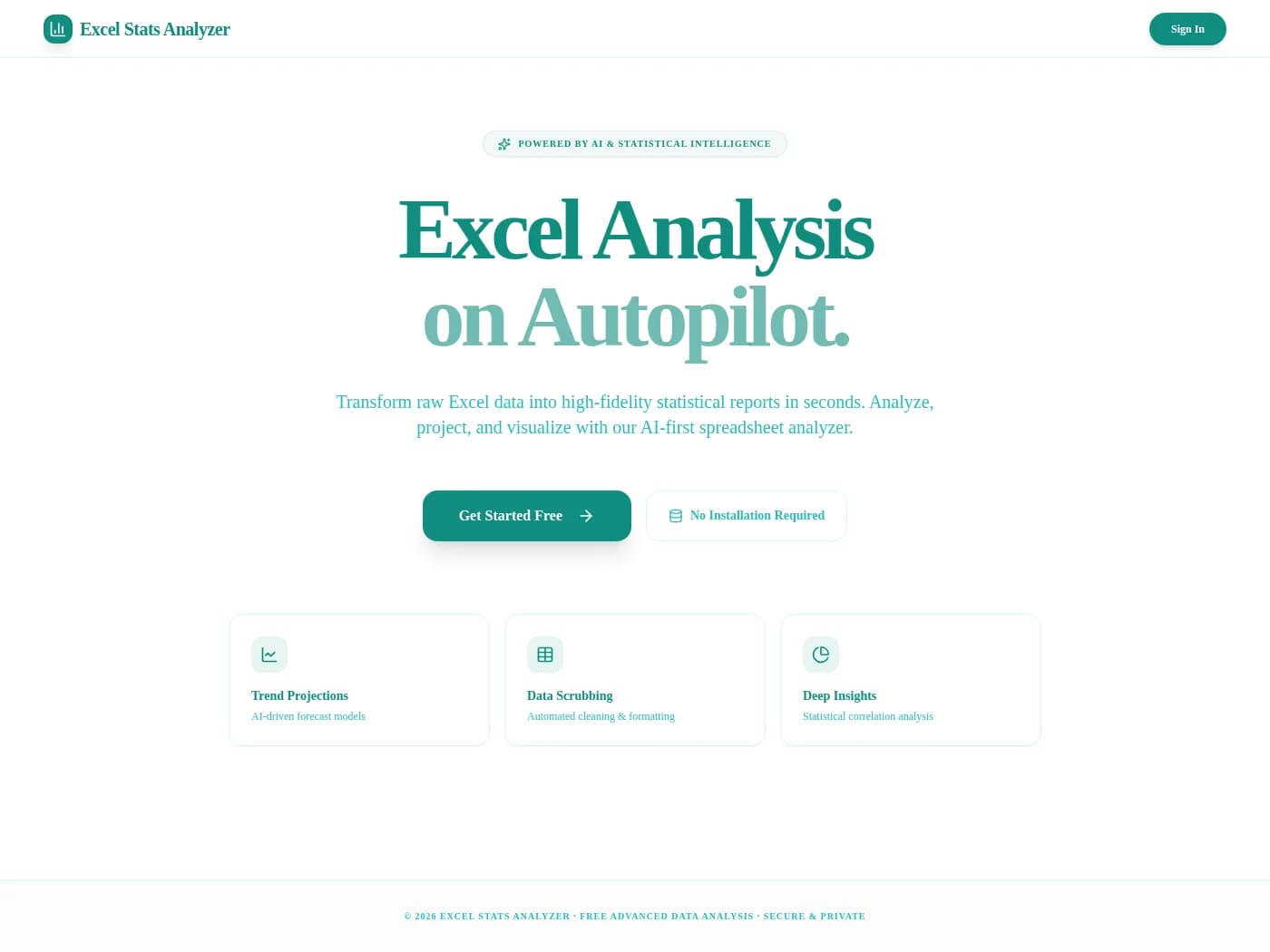 Excel Stats Analyzer