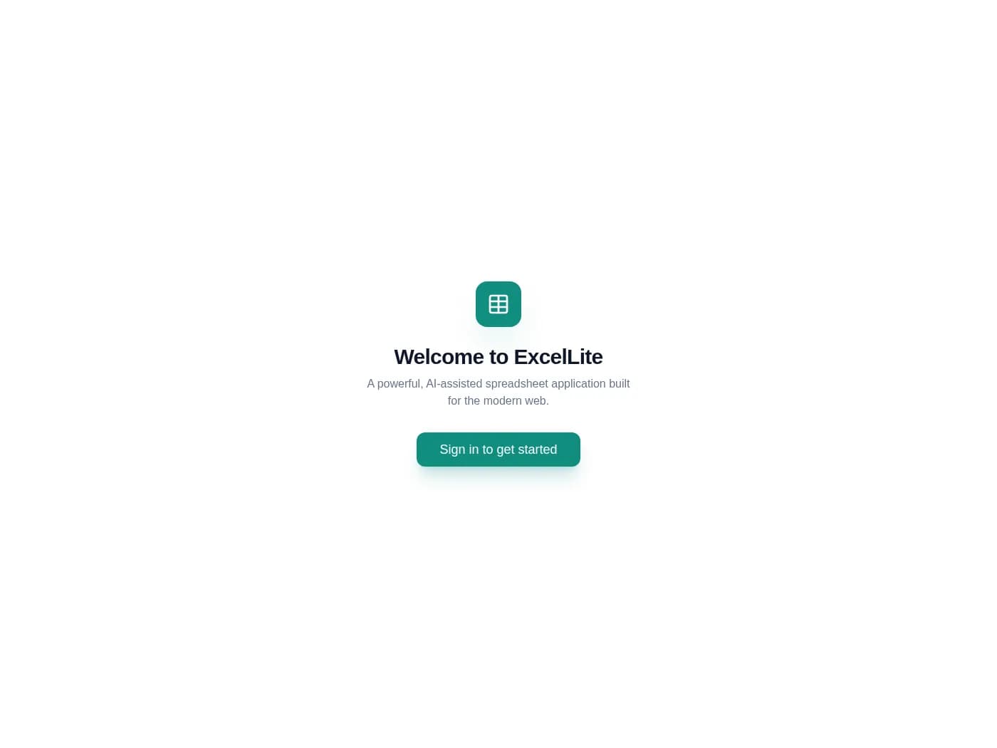 ExcelLite Web App