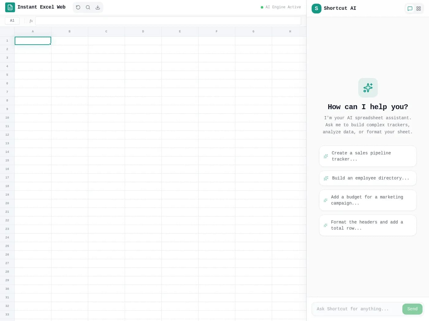 Instant Excel Web