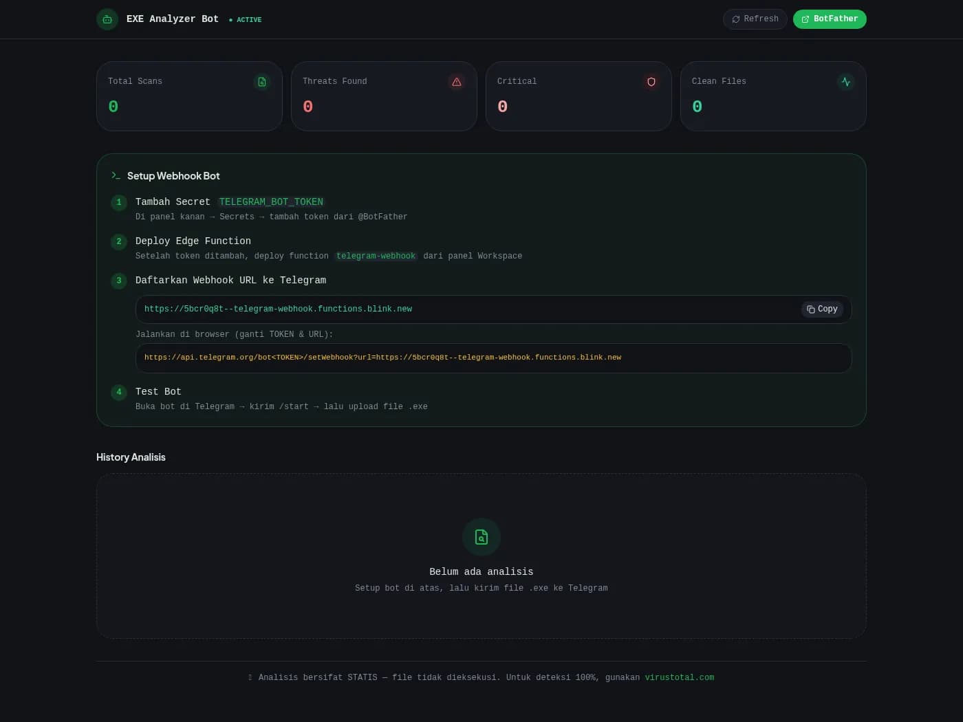Exe Analyzer Bot