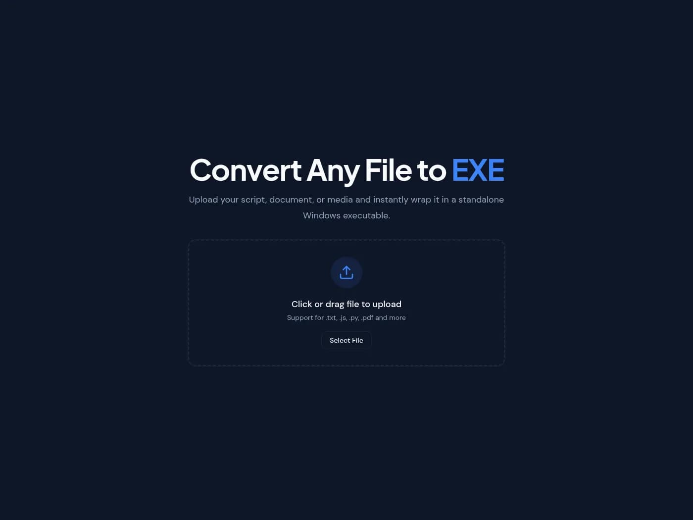 EXE File Converter Hub
