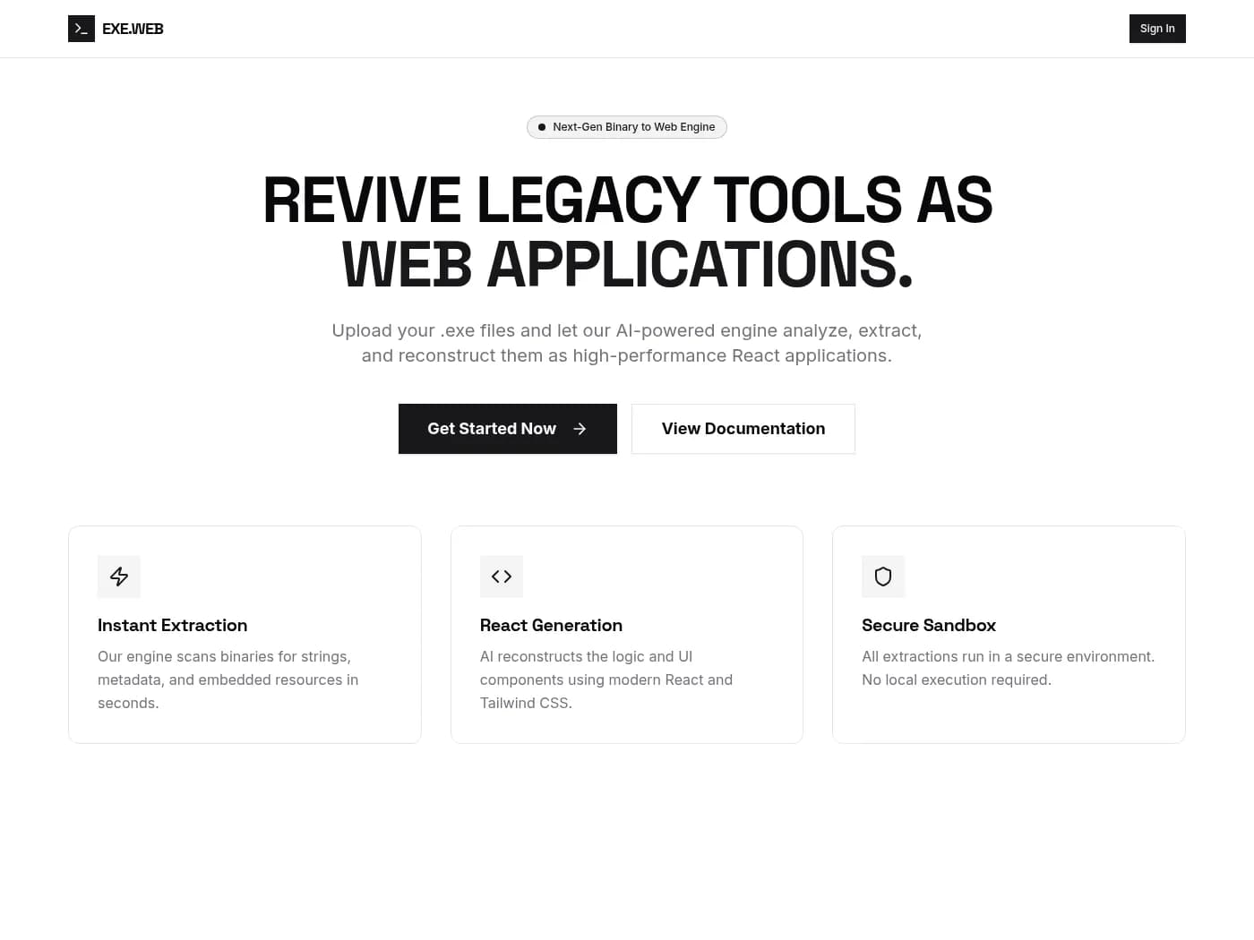 Exe File Web Creator