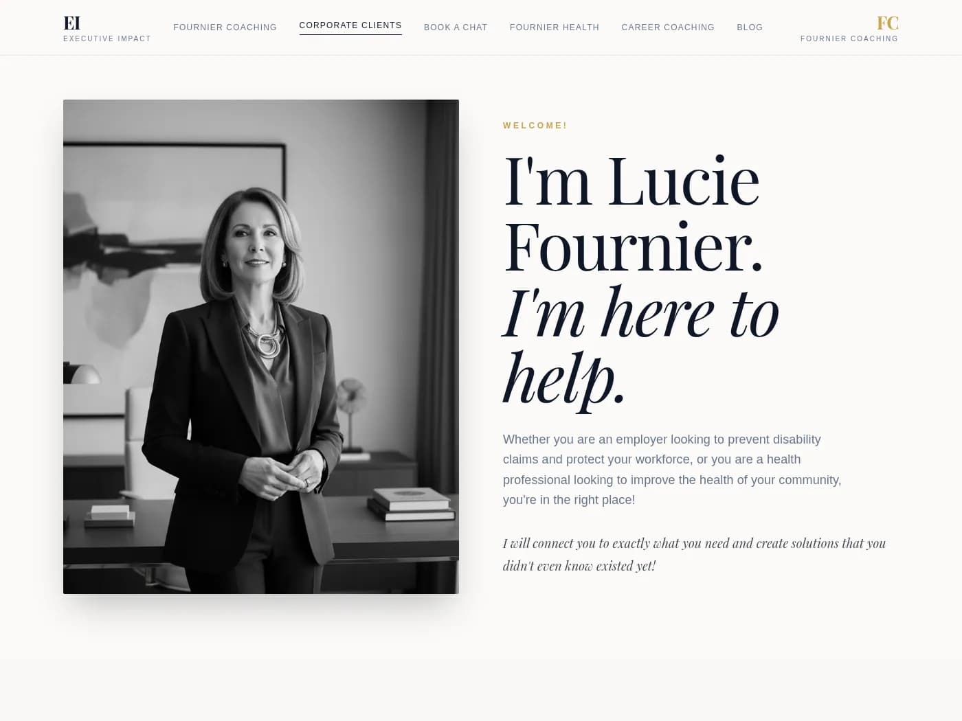 Executive Impact Landing