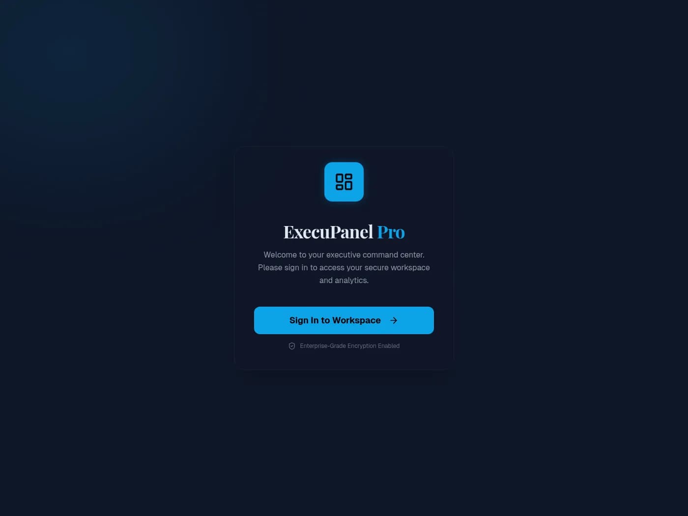 ExecuPanel Pro Dashboard
