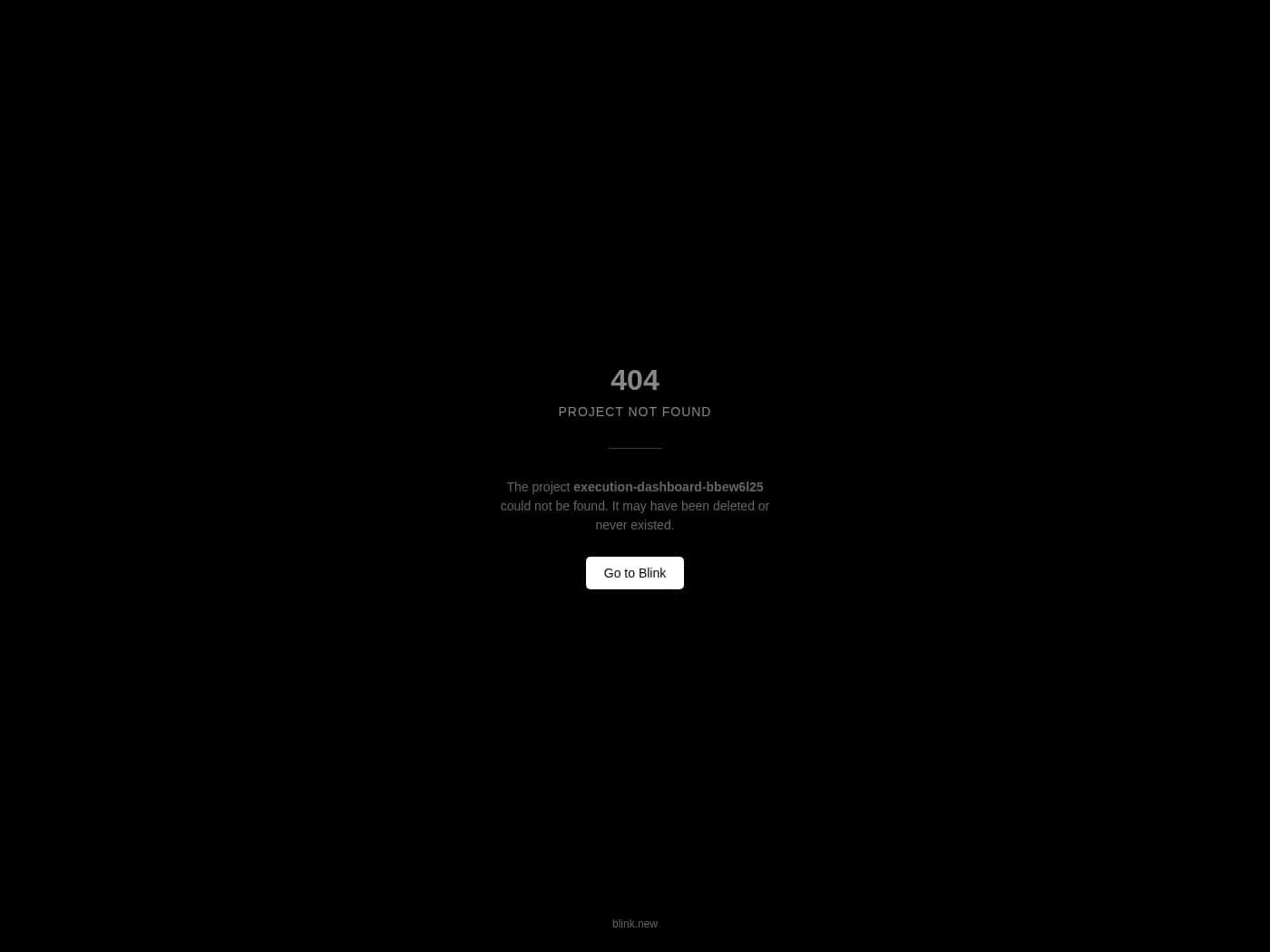 Personal Execution Dashboard