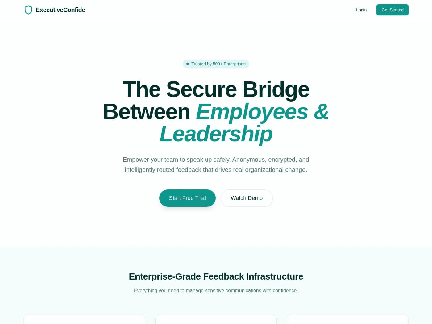 ExecutiveConfide SaaS Platform