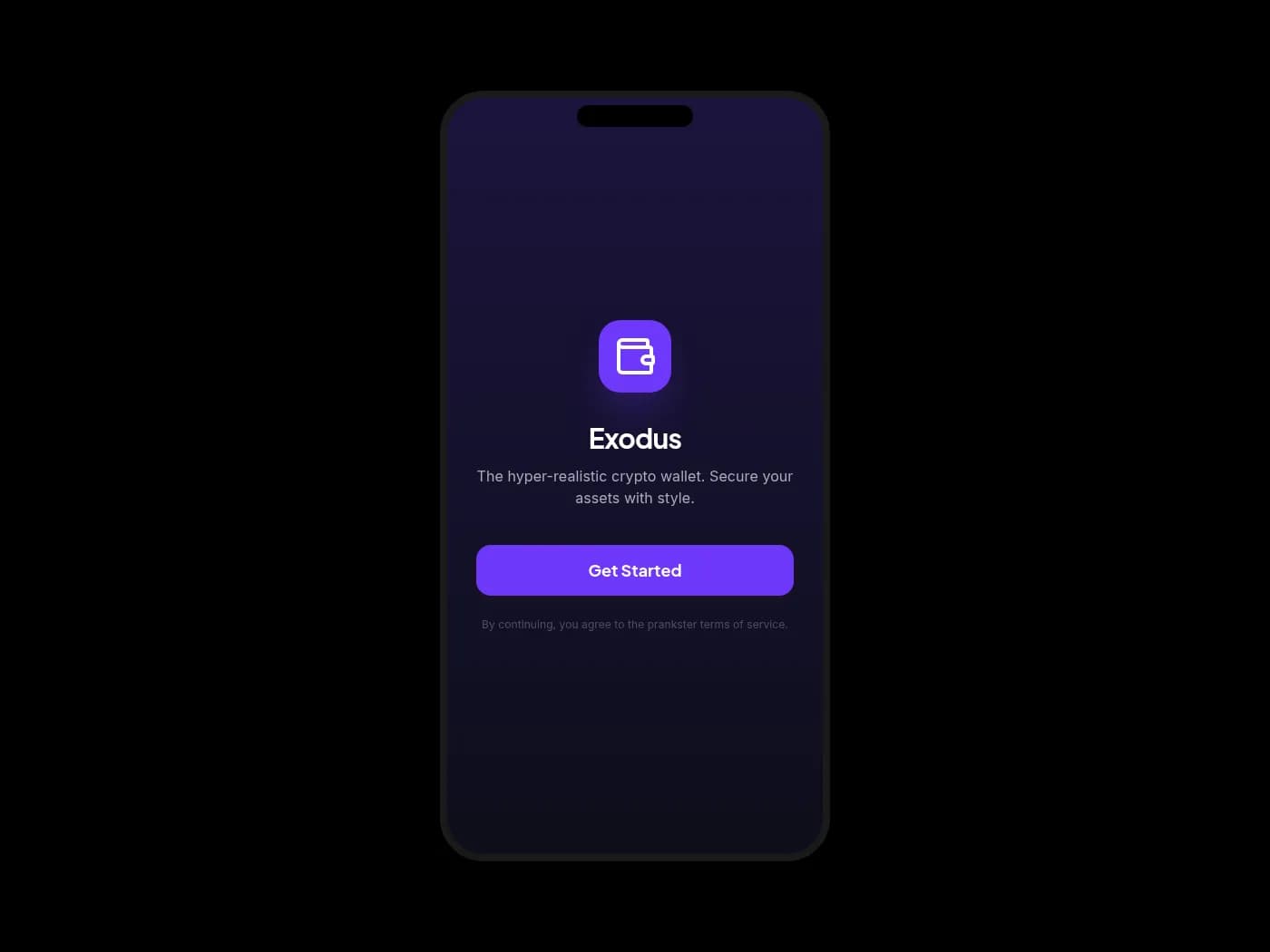 Exodus Wallet Prank App