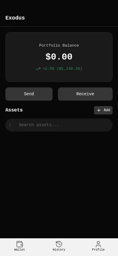 Exodus Crypto Wallet