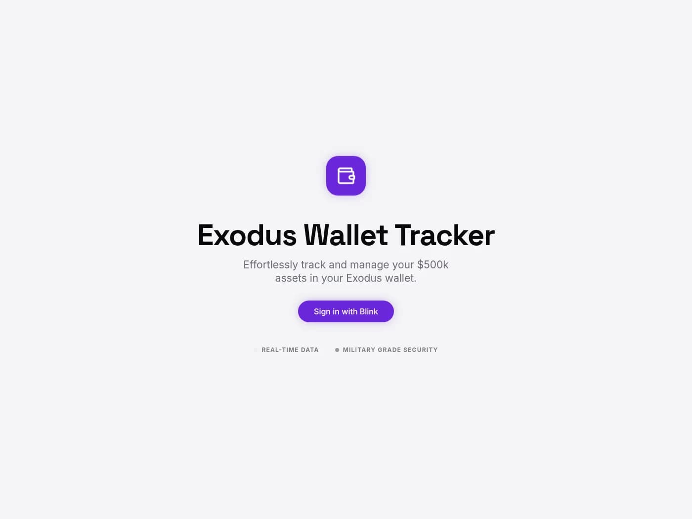 Exodus Wallet Tracker