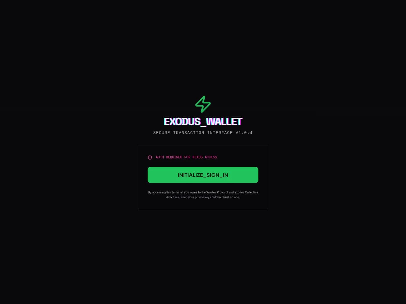 ExodusLARP Wallet