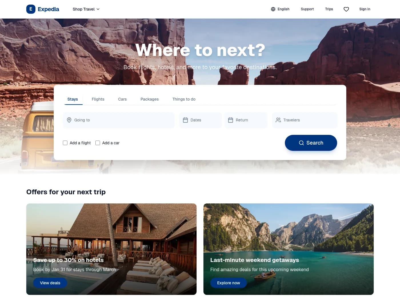 Expedia Web Clone