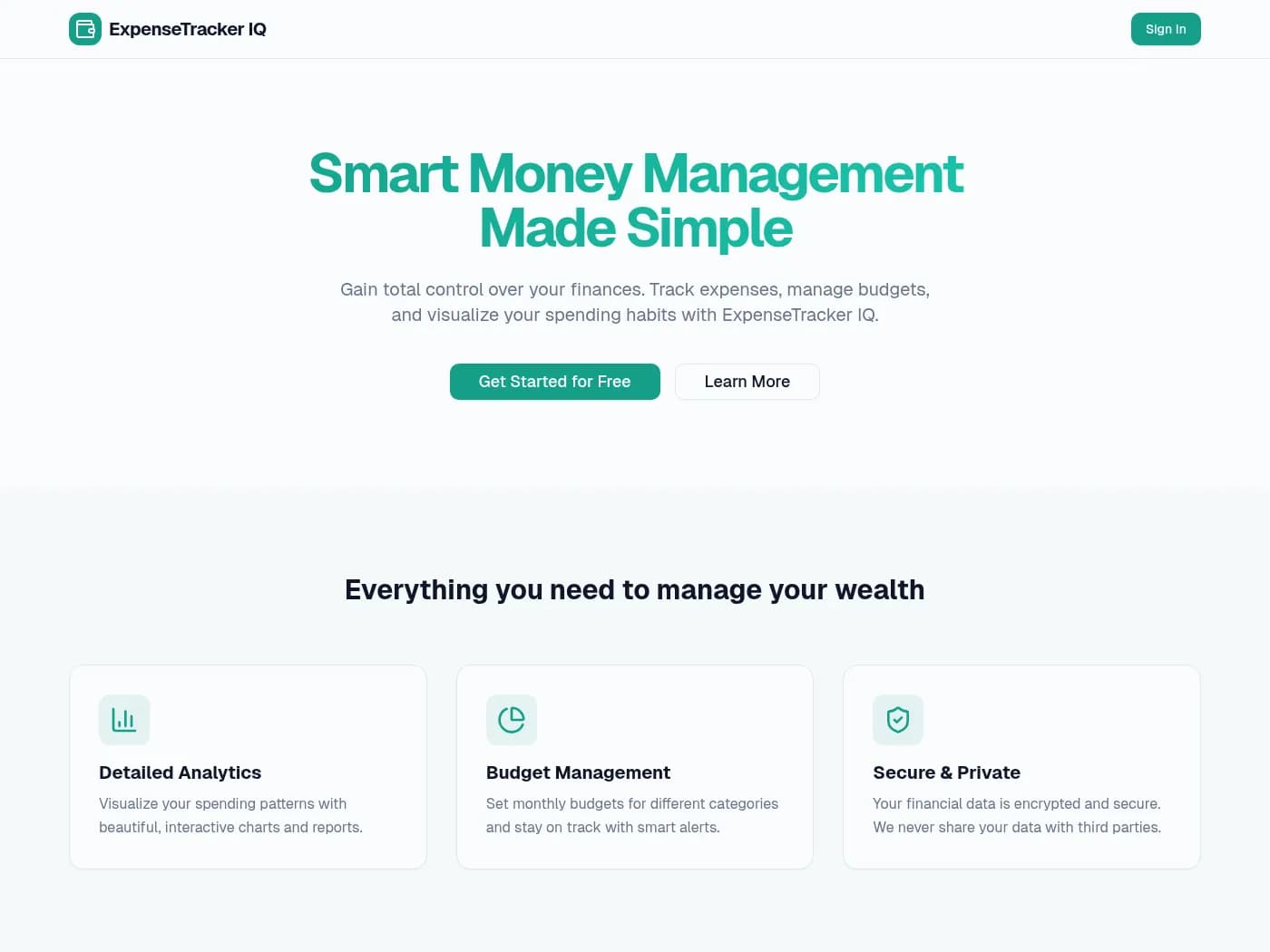 ExpenseTracker IQ