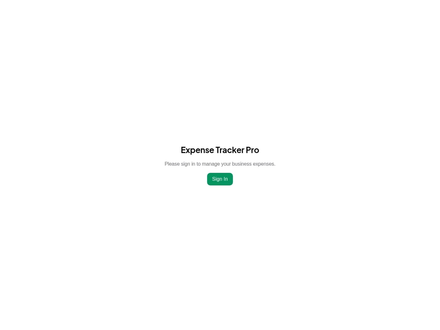 Expense Tracker Pro