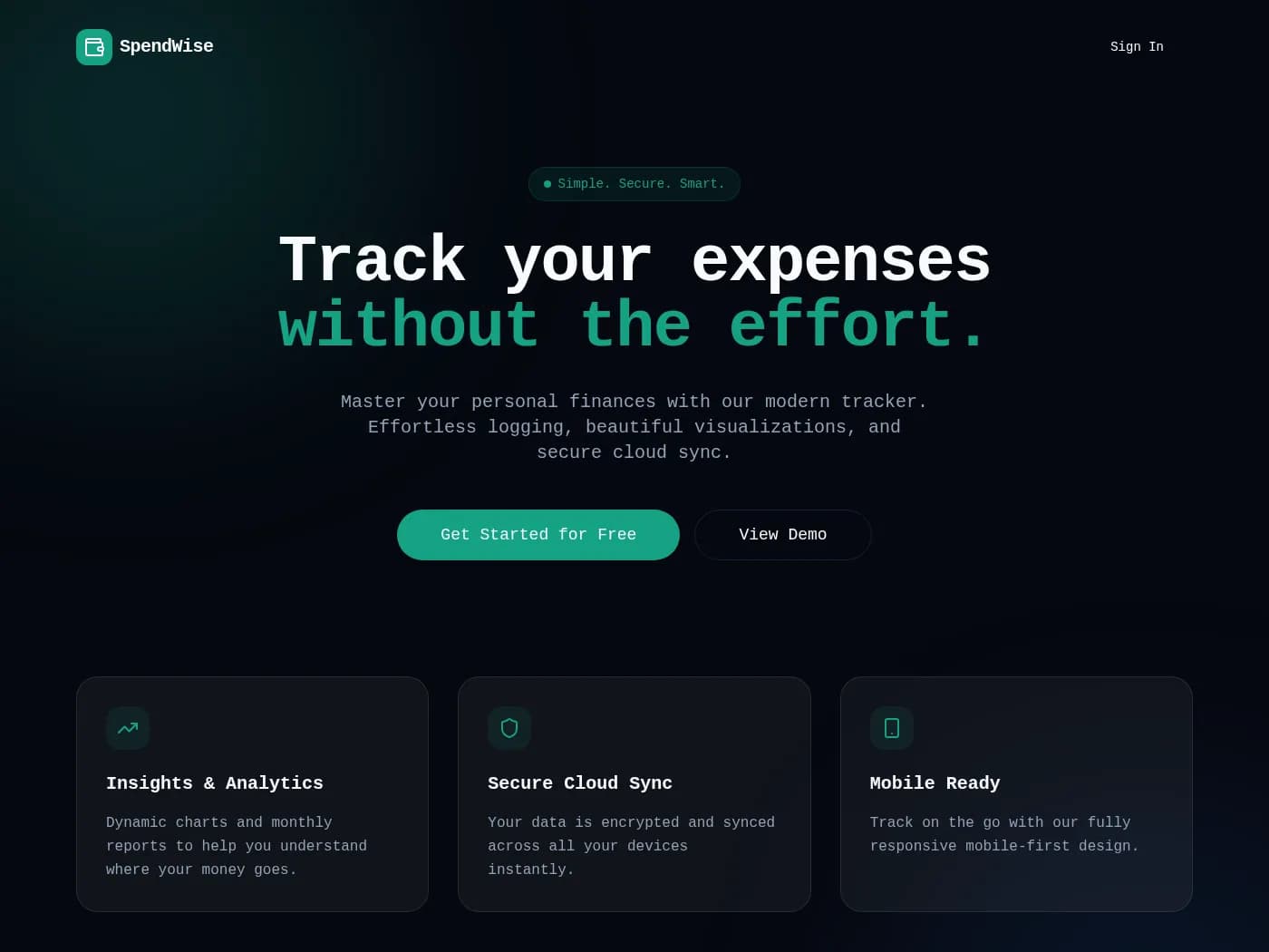 Modern Expense Tracker