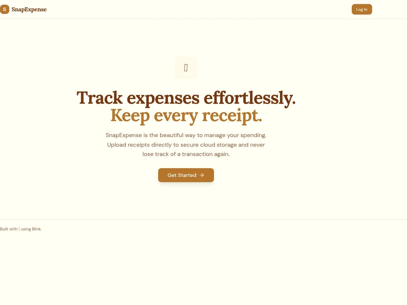 SnapExpense Tracker