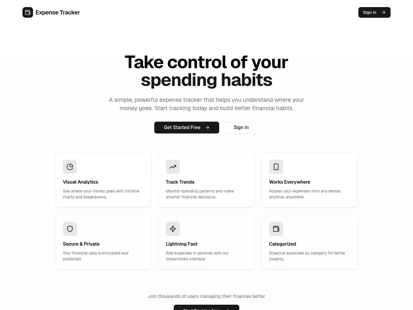 Open Expense Tracker