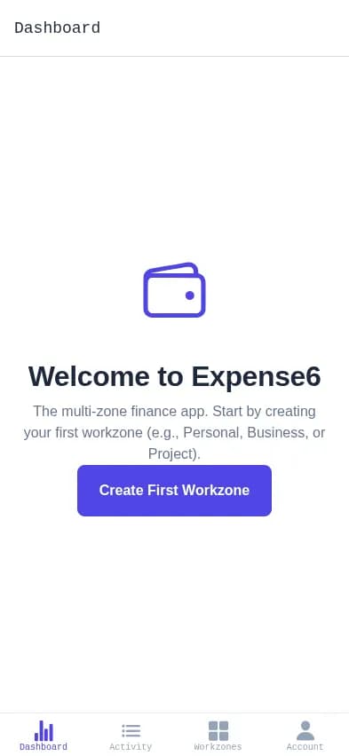 Expense6 Finance Tracker