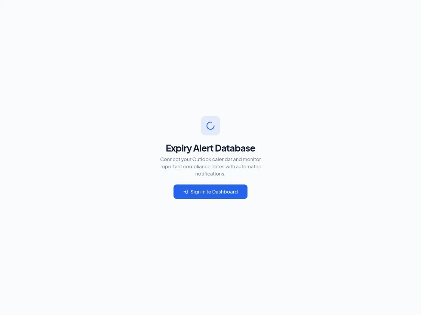 Expiry Alert Database
