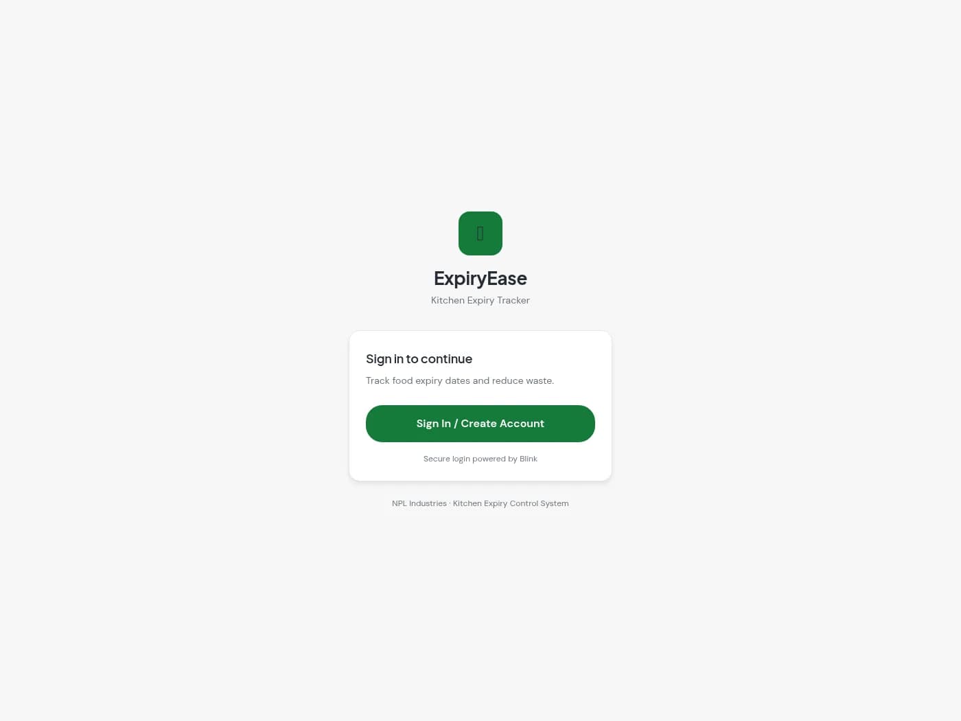 ExpiryEase Tracker