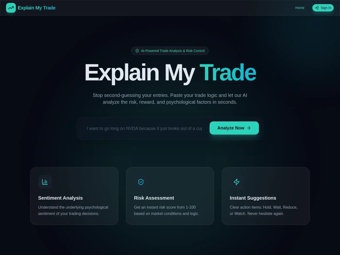 Explain My Trade