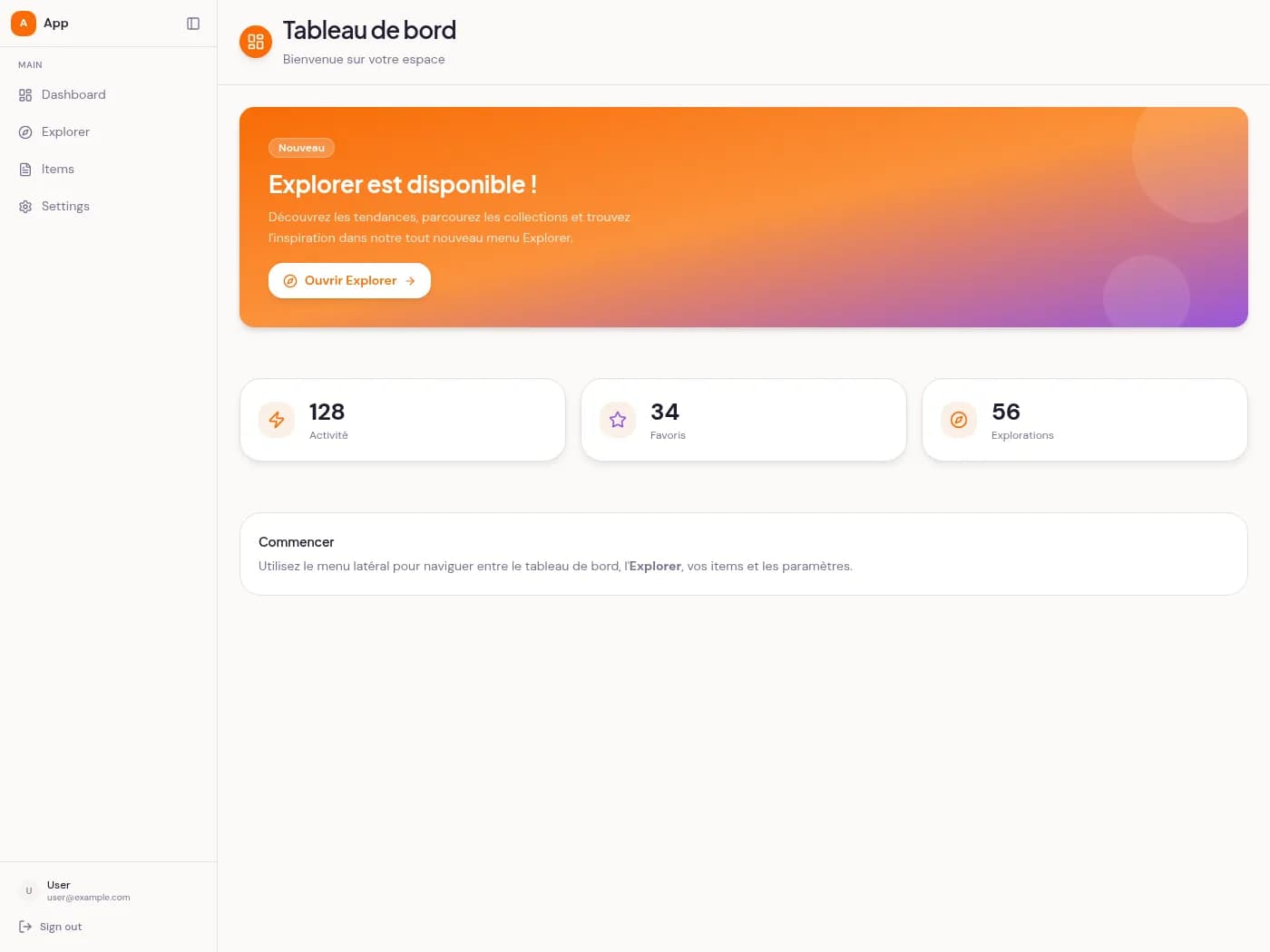 Colorful Explorer Page