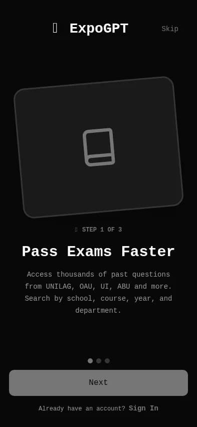 ExpoGPT: Nigerian Student AI