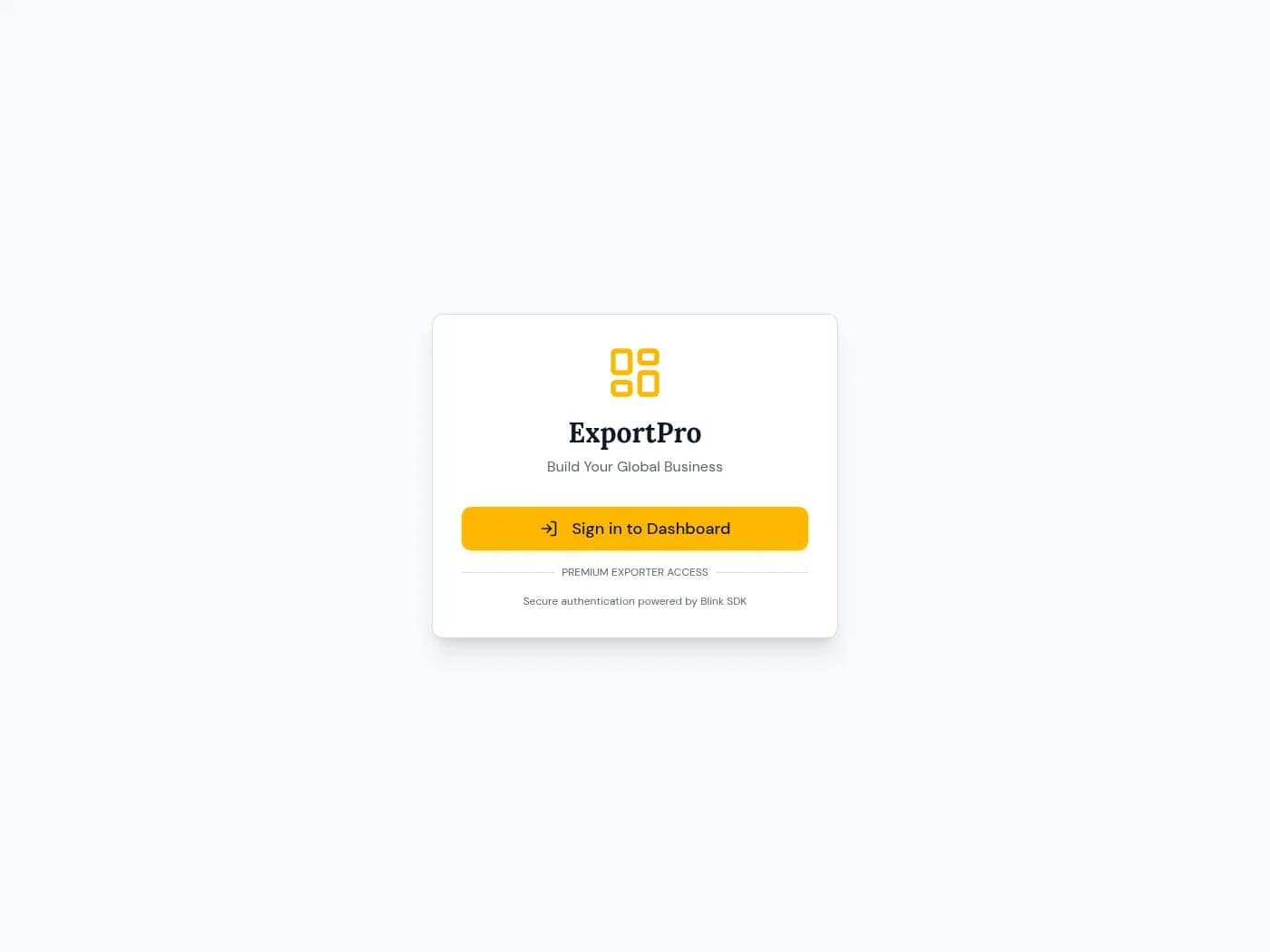 ExportPro Launchpad
