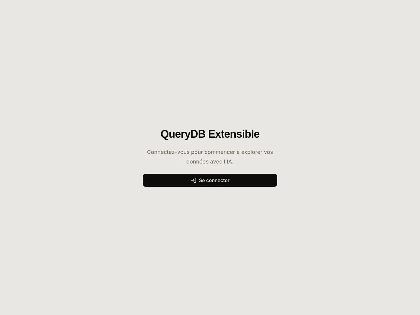 QueryDB Extensible