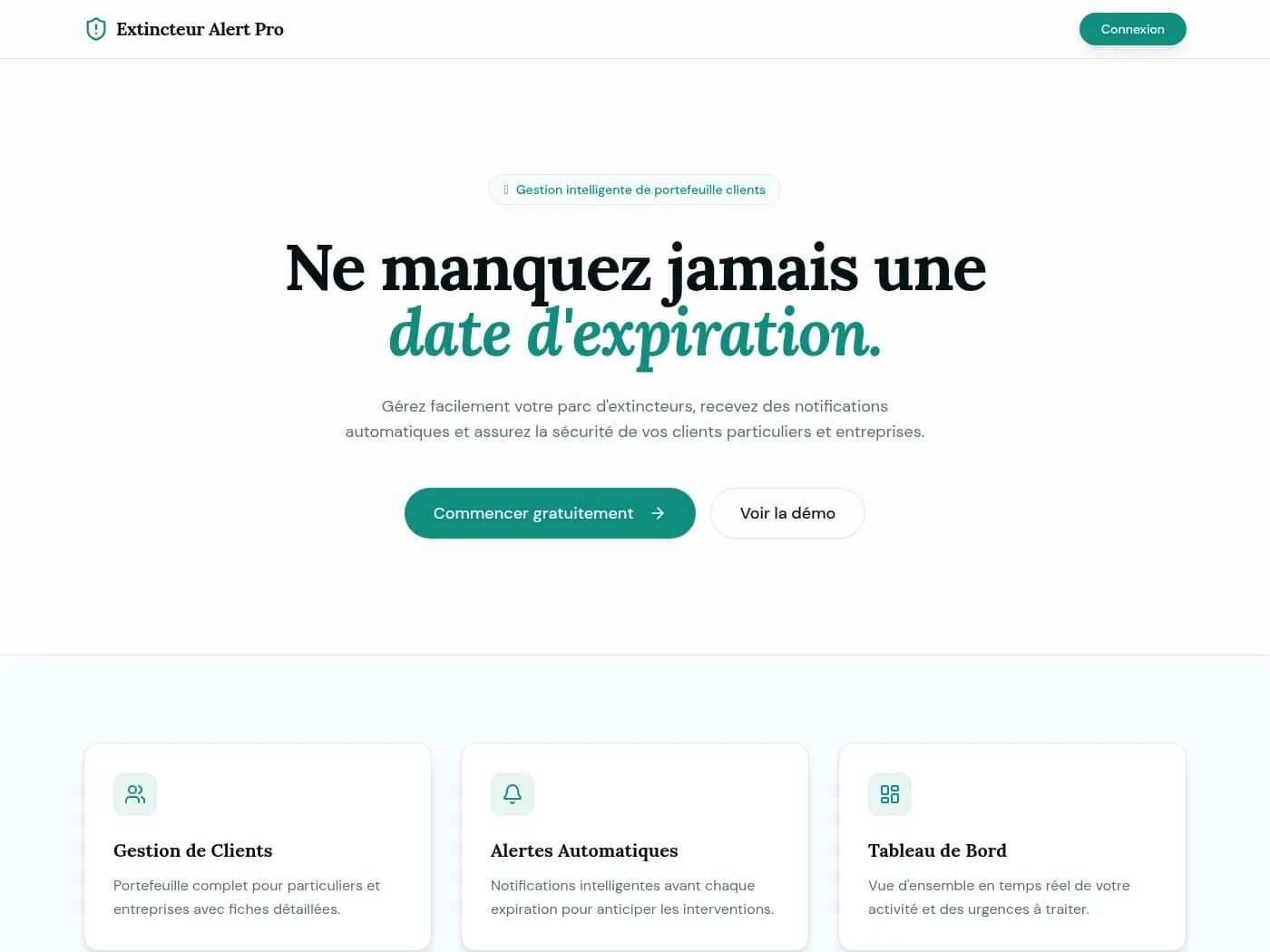 Extincteur Alert Pro