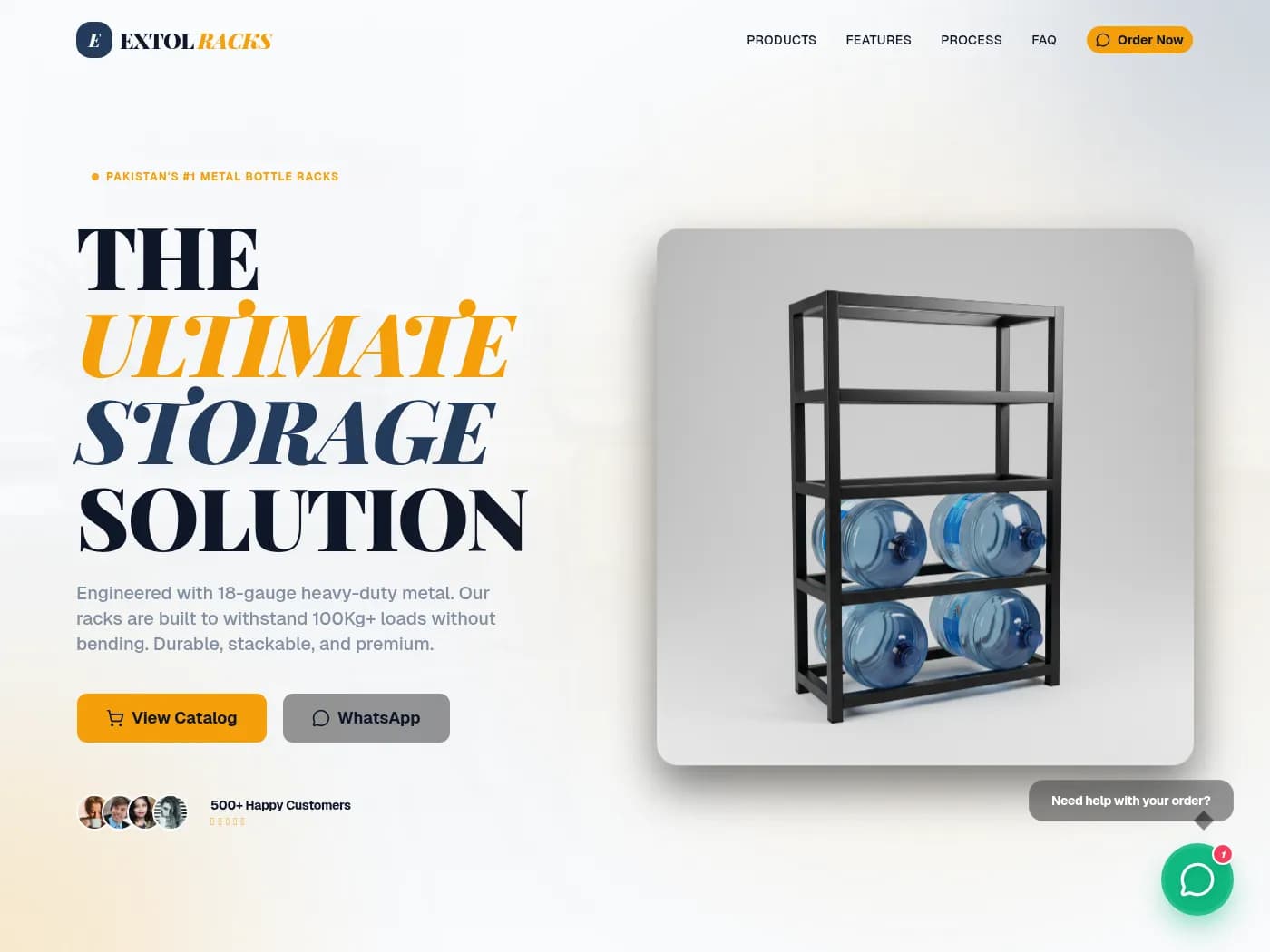 Extol Racks Website