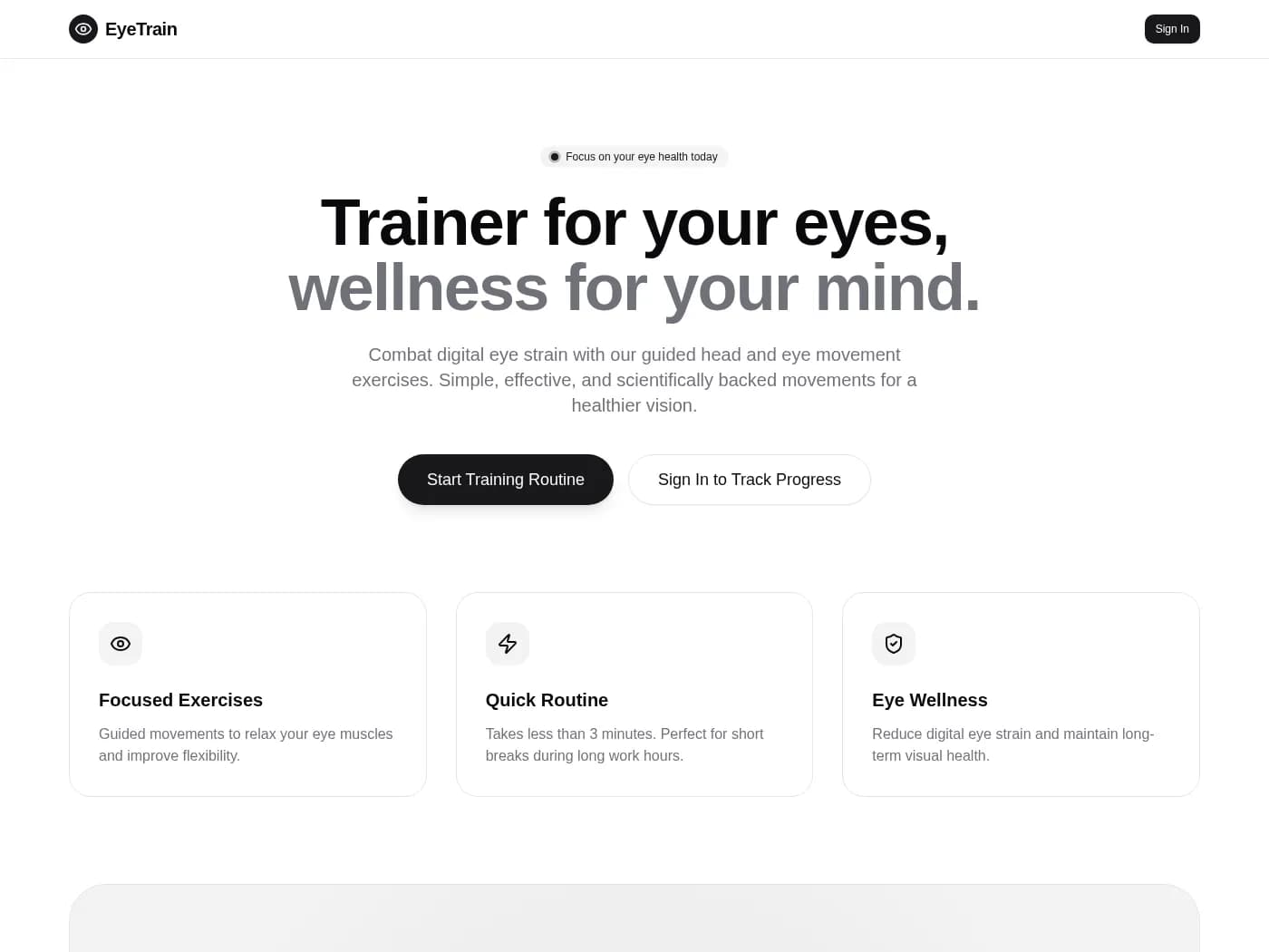 Eye Movement Trainer