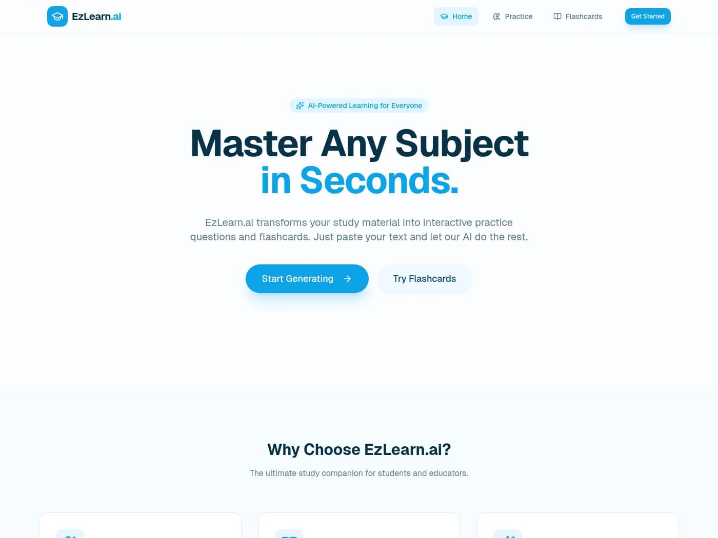 EzLearn.ai Practice Suite