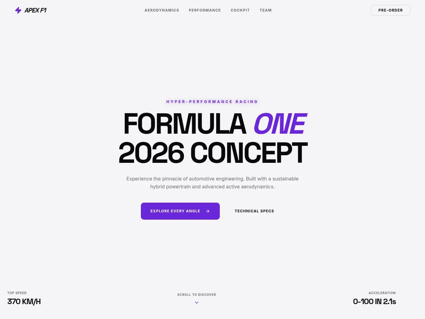 F1 Car 3D Showcase