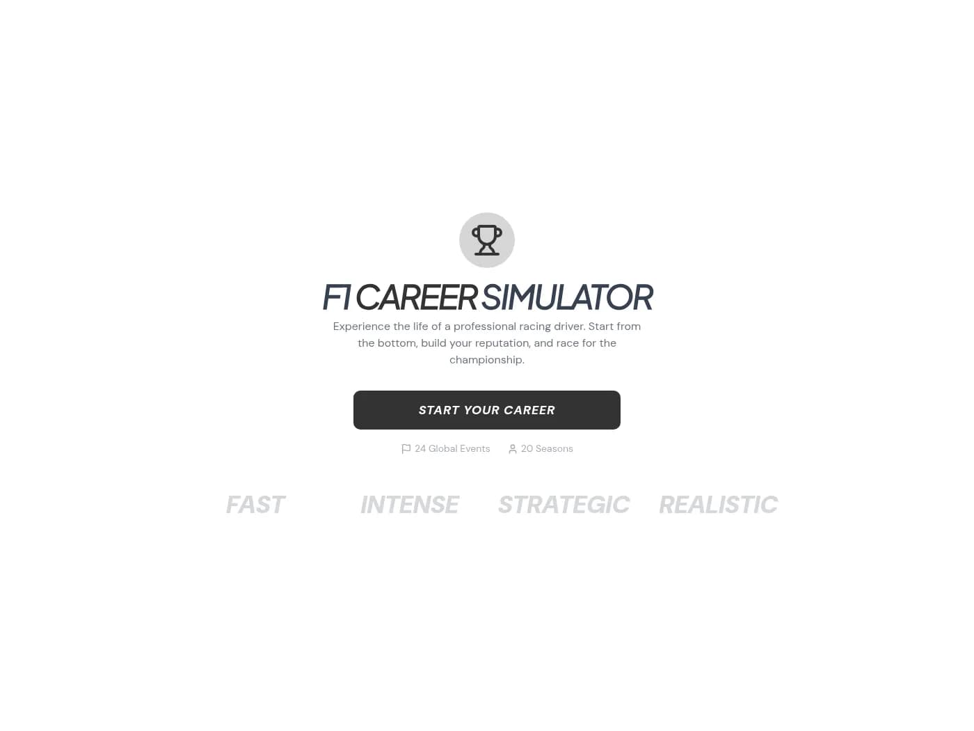 F1 Career Simulator