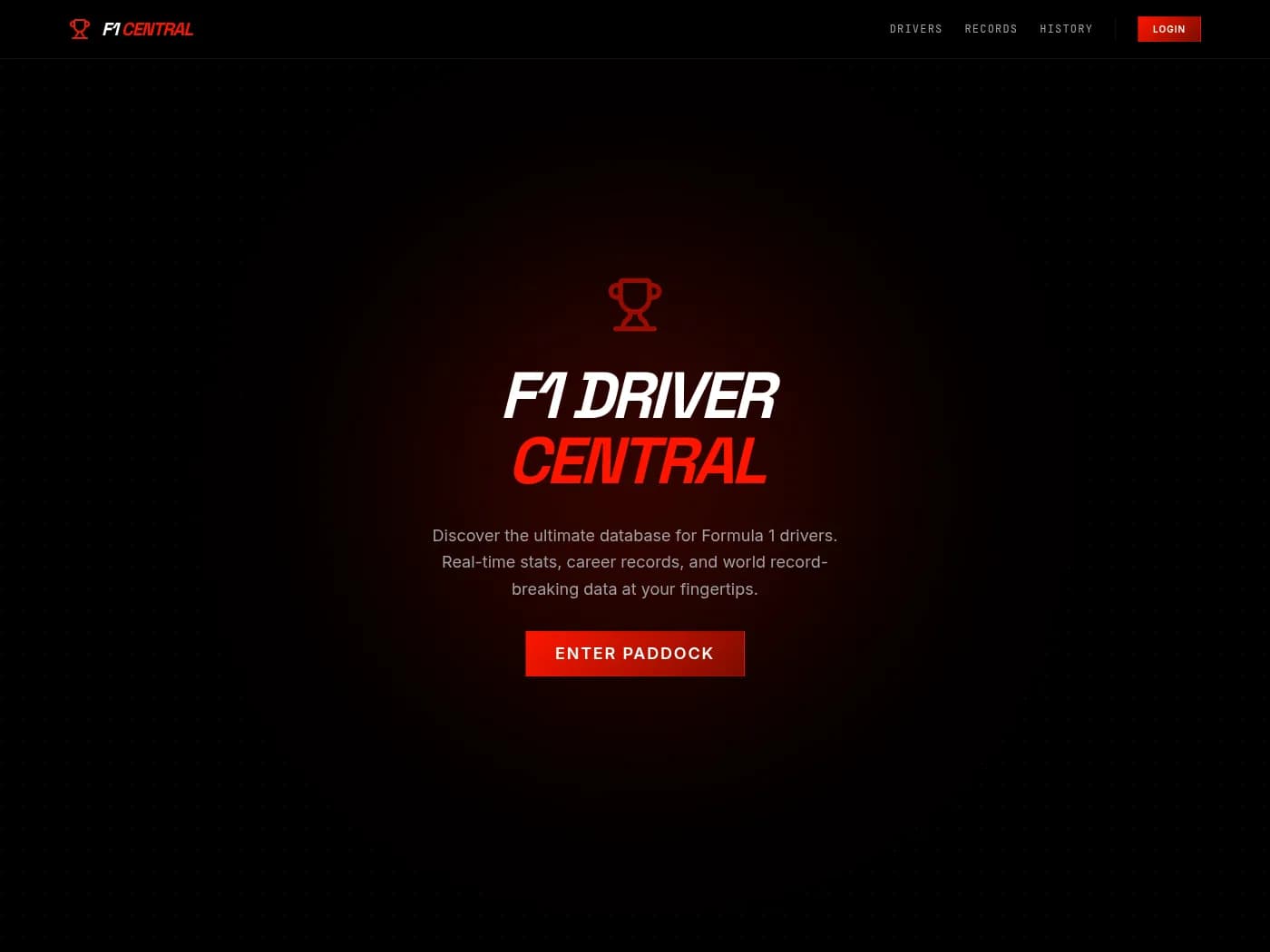 F1 Driver Records Finder