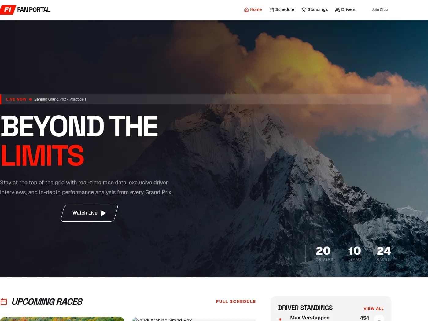 F1 Fan Portal