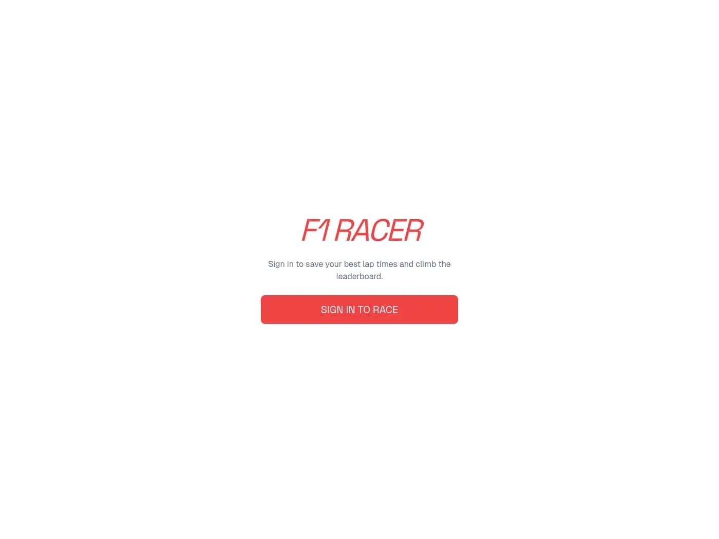 F1 Racer 2D