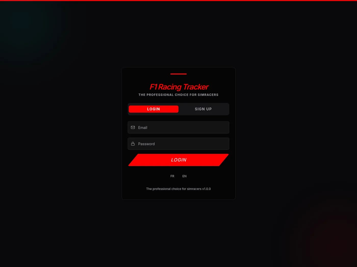 F1 Racing Time Tracker