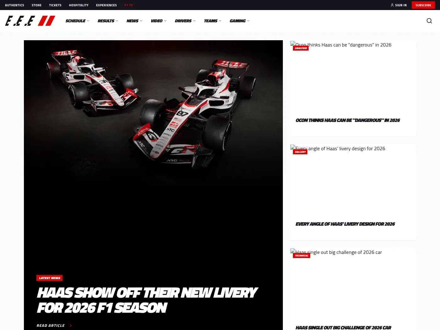 F1 Portal Clone