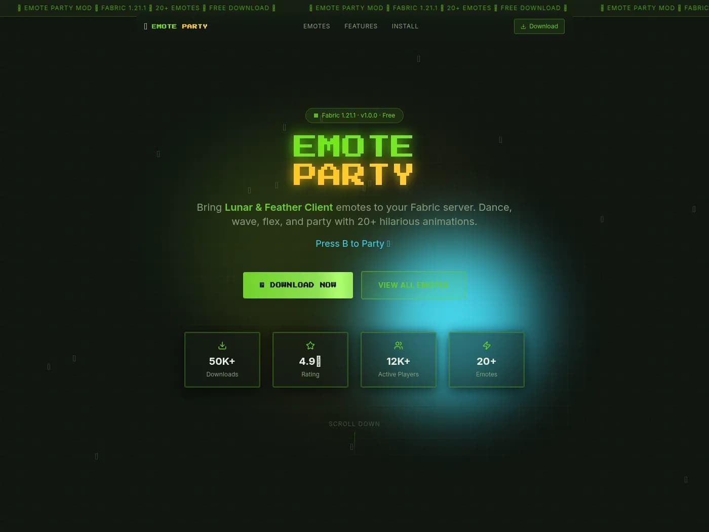 Emote Party Mod