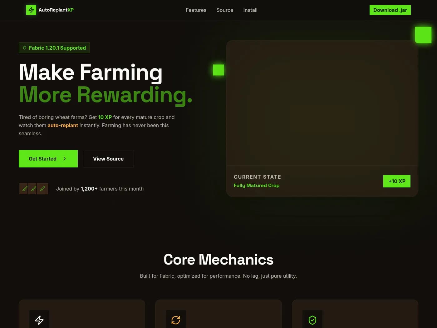 AutoReplant XP Mod