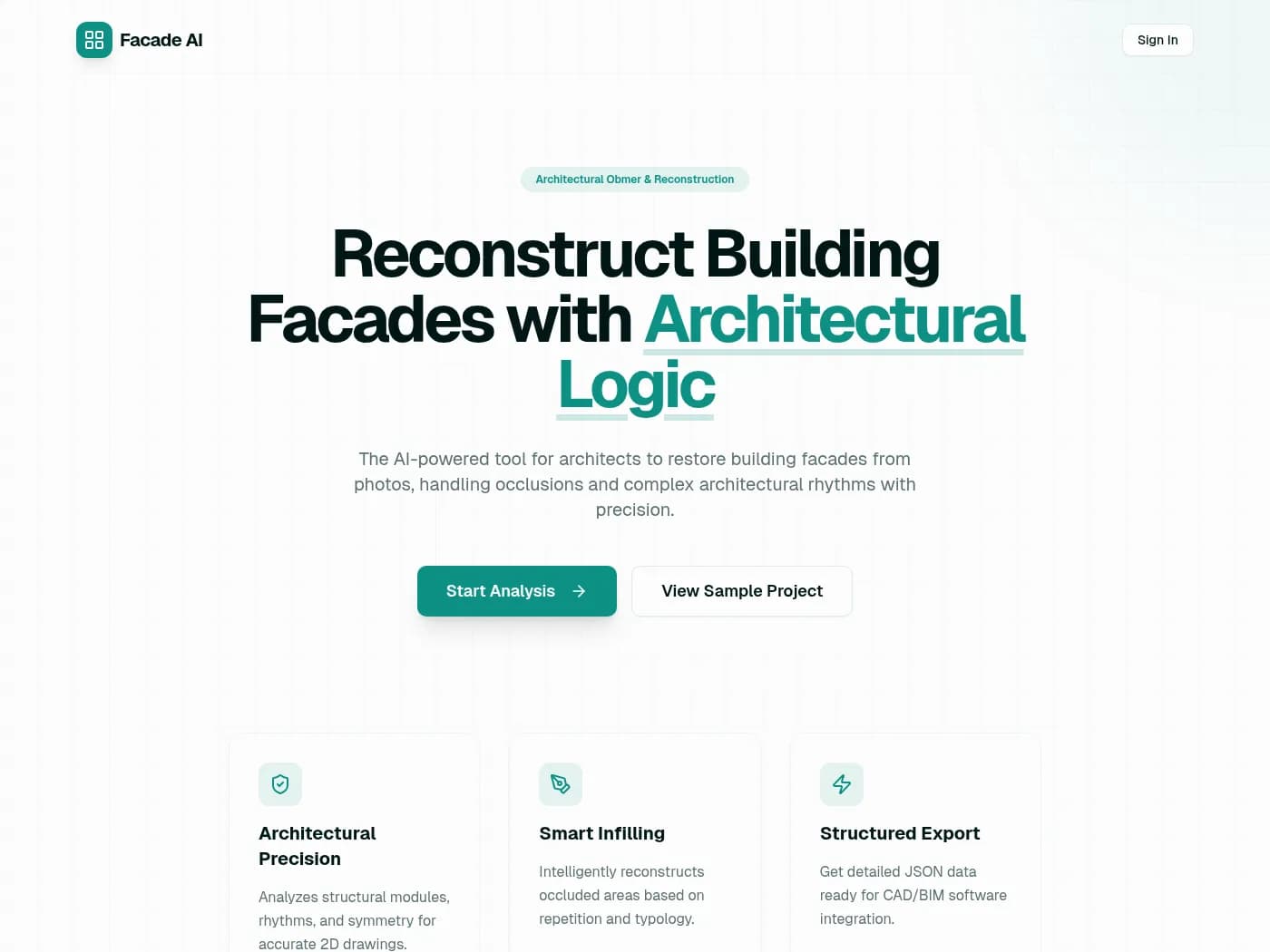 Facade Reconstructor