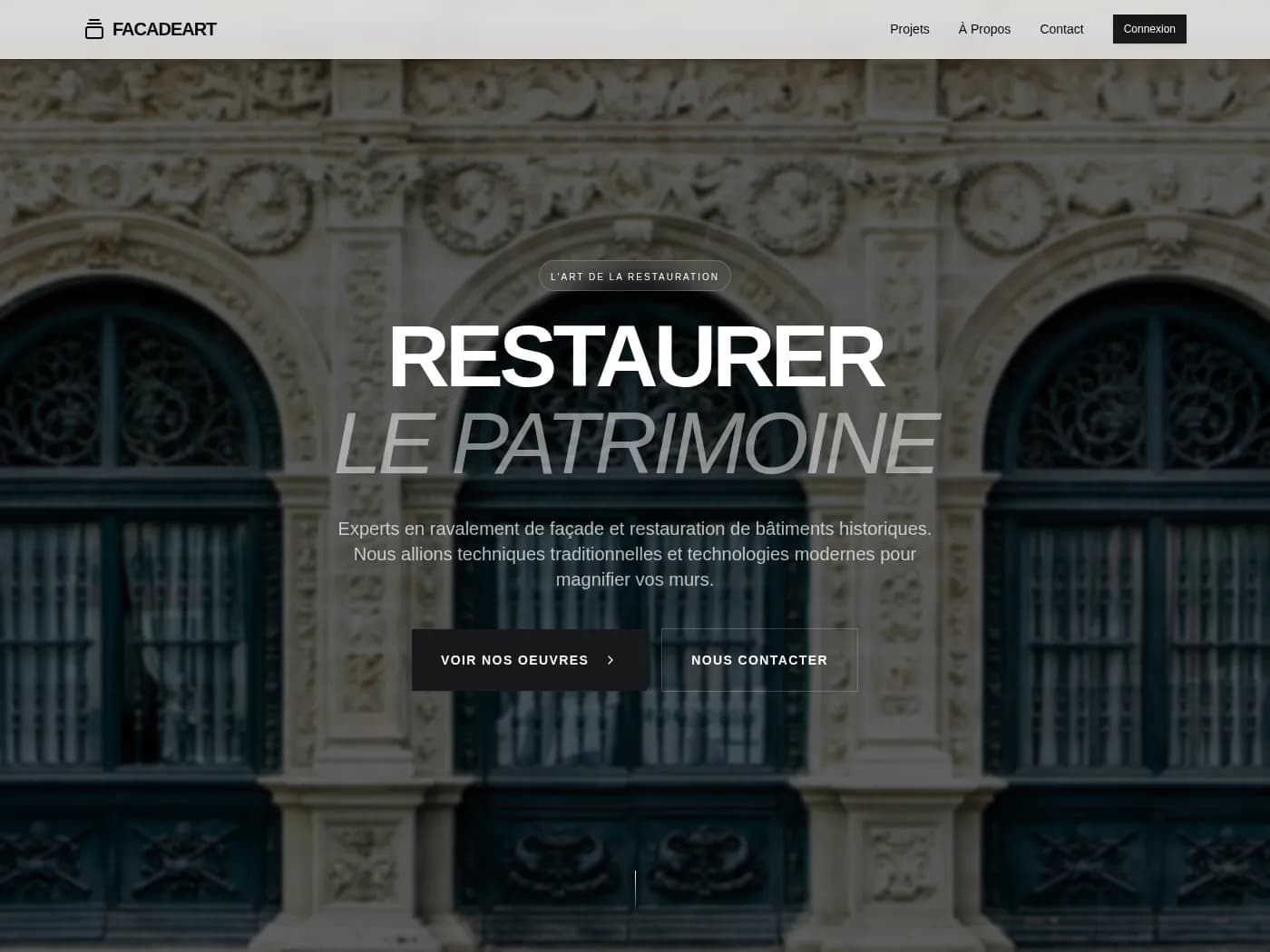 FacadeArt Gallery Site