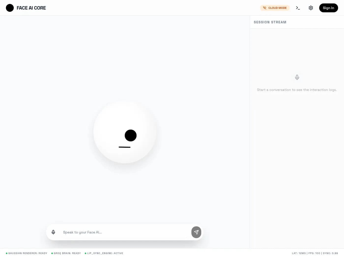 Face AI Startup Core
