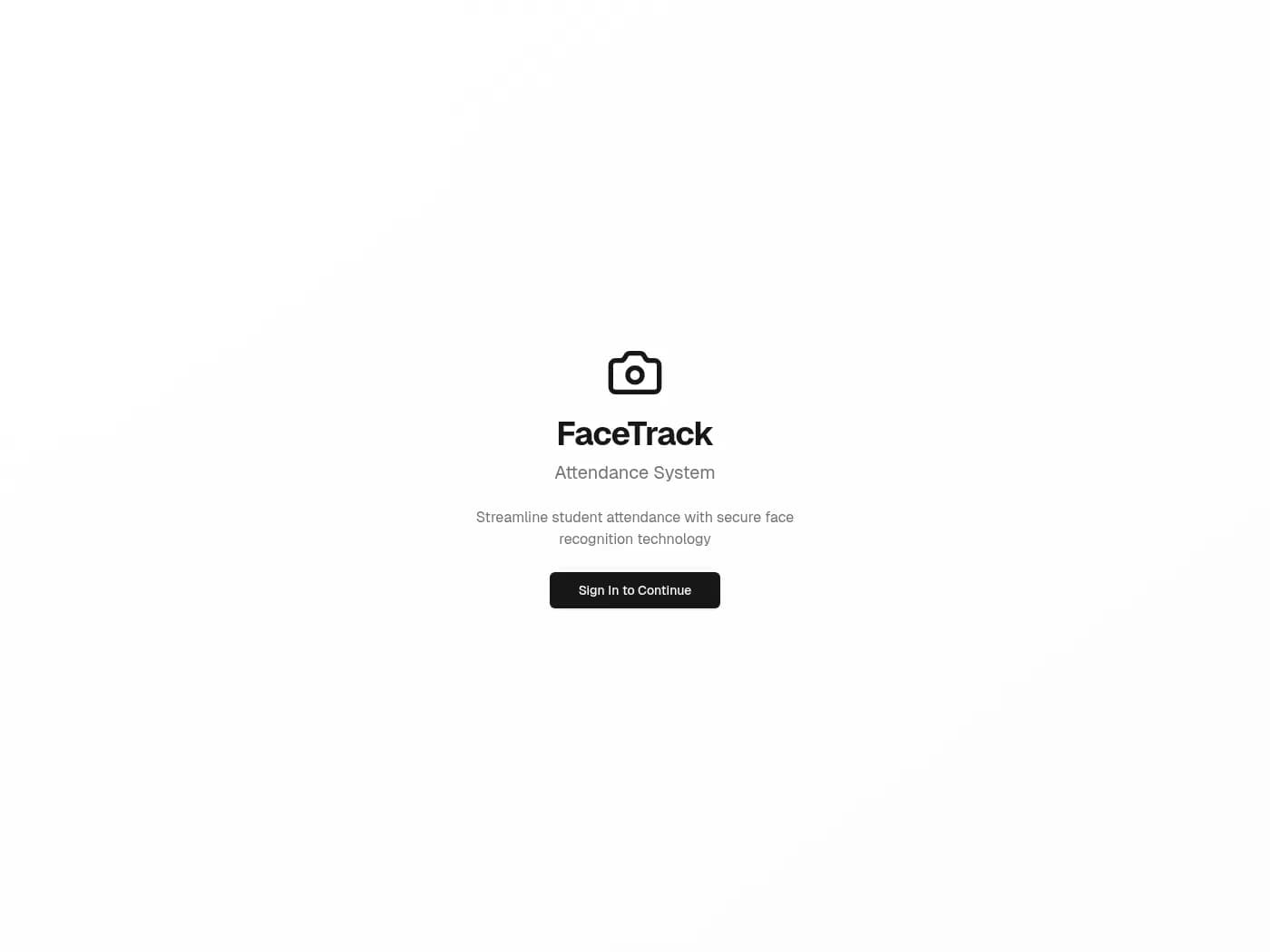 FaceTrack Attendance