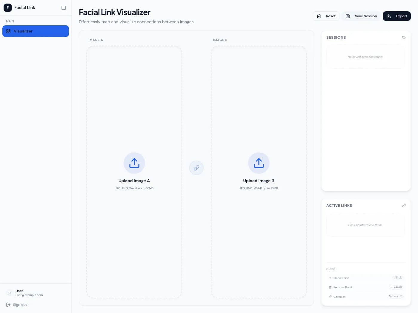 Facial Link Visualizer