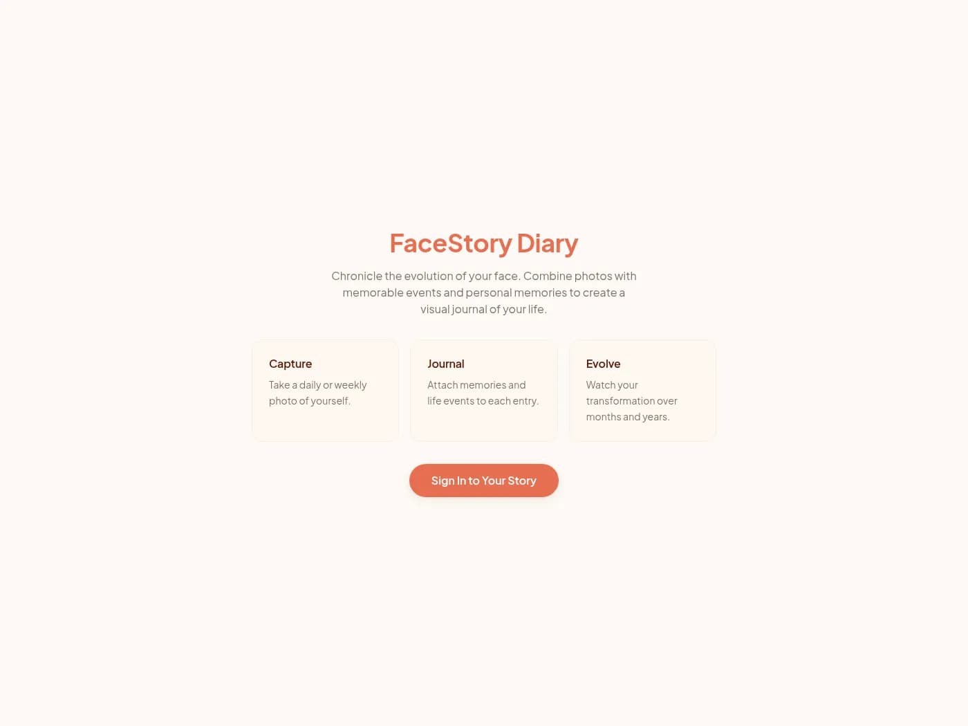 FaceStory Diary