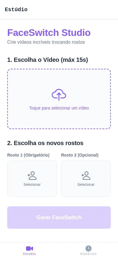 FaceSwitch Video App