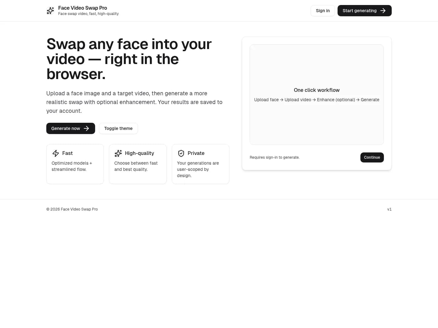 Face Video Swap Pro